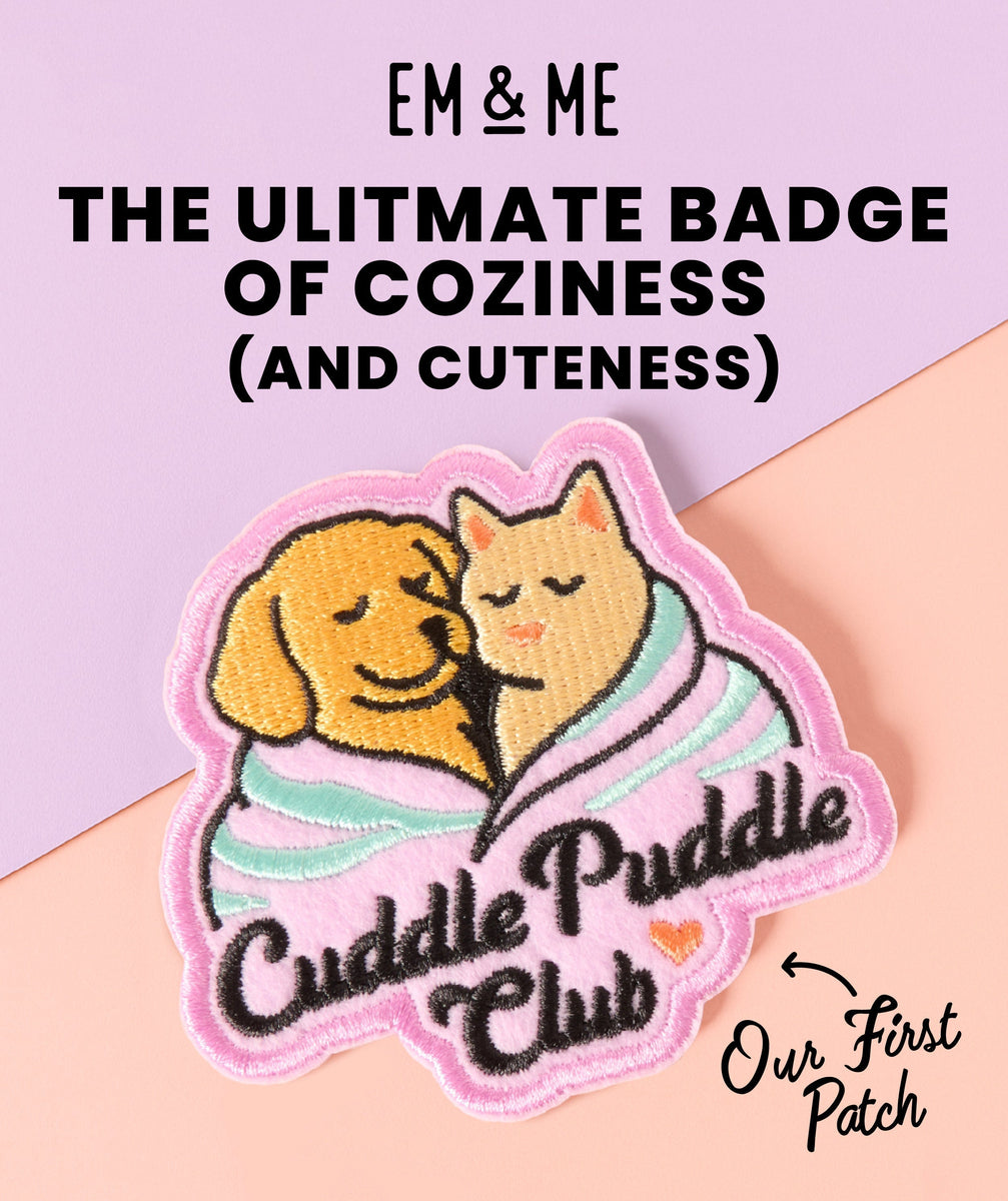 Cuddle Puddle Club Patch: Cozy, Cute & Easy to Iron On! – Em & Me Studio