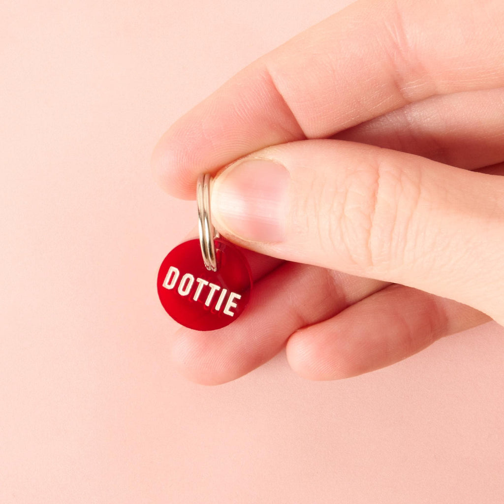 Dottie, The Extra Small Personalized Pet Tag – Em & Me Studio