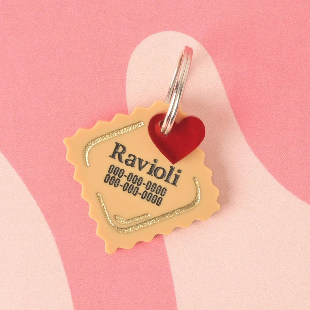 Ravioli Pasta Personalized Pet Tag – Em & Me Studio